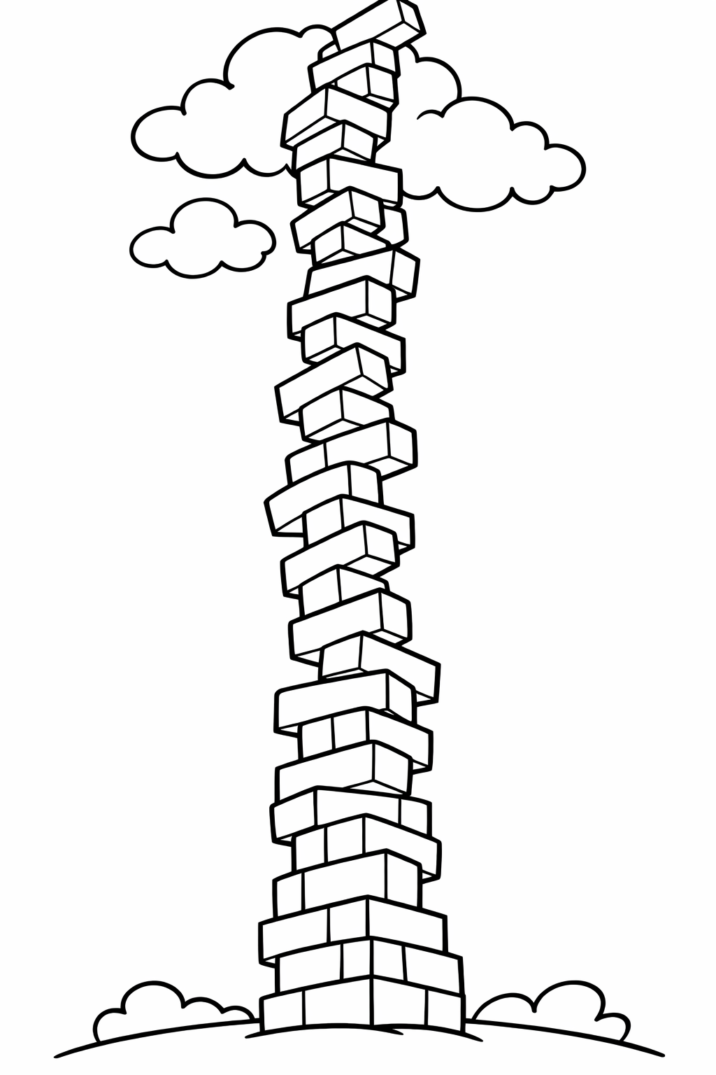 Free Printable Toy Bricks Coloring Pages - ColorPrompt.ai