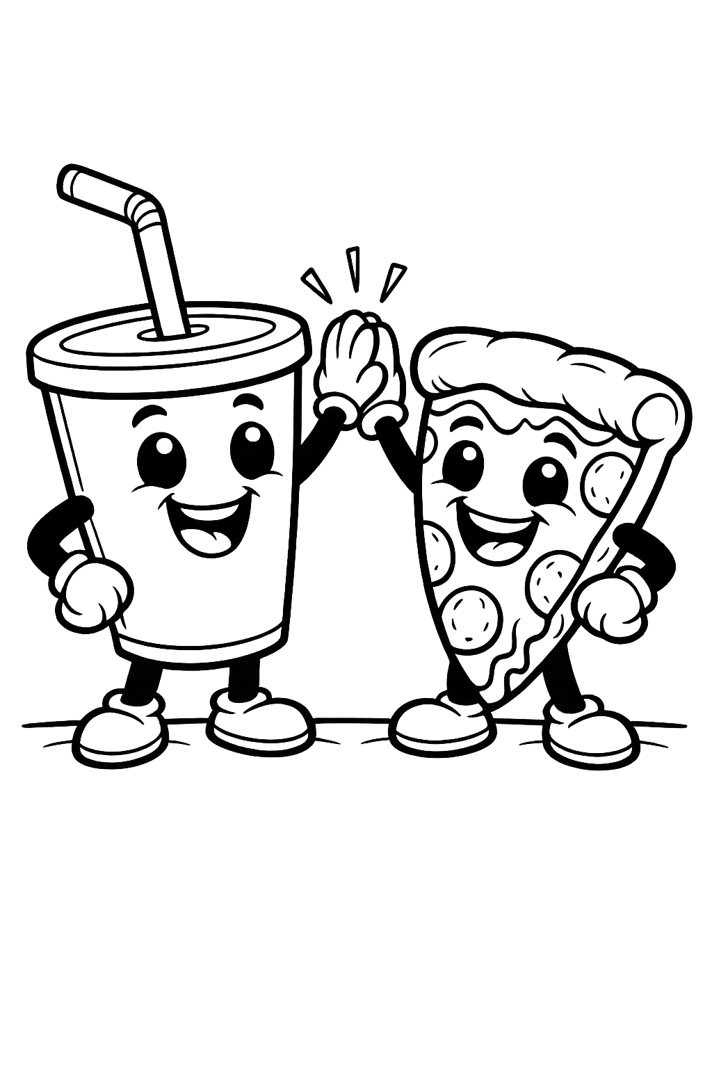 Free Printable Pizza Party Coloring Pages - ColorPrompt.ai